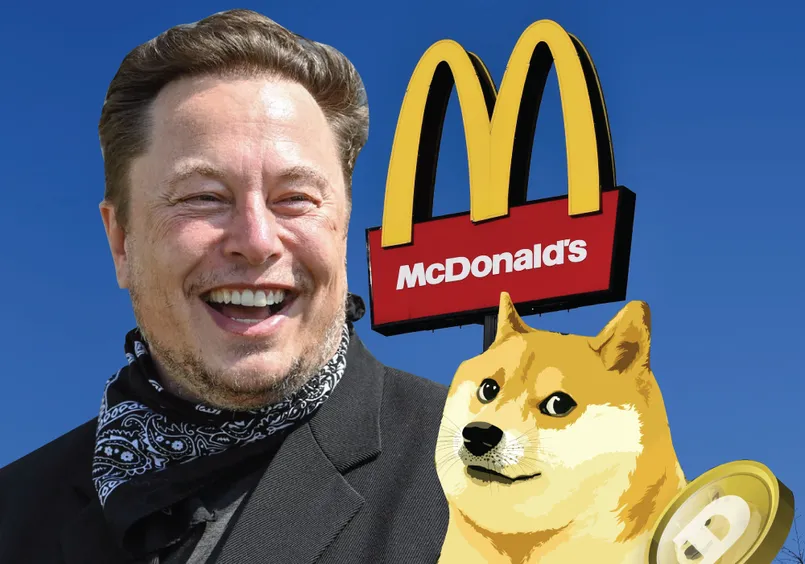 Elon Musk ท้า McDonald ทำให้ DOGE ราคาพุ่ง 25% - CryptoSiam