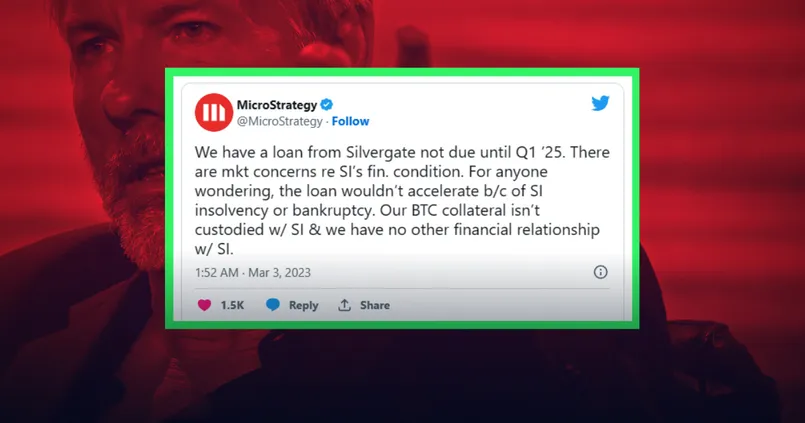 MicroStrategy ยัน! ไม่ได้รับผลกระทบ Silvergate แม้มีเงินกู้ค้างอยู่ก้อนหนึ่ง - CryptoSiam